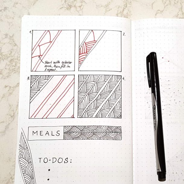 10 Step by Step Tangle Patterns for Beginners | West Coast Dreaming