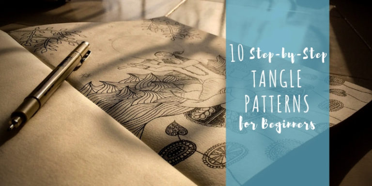 10 Step by Step Tangle Patterns for Beginners | West Coast Dreaming