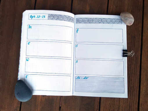 10 simple weekly layouts for your bullet journal | West Coast Dreaming